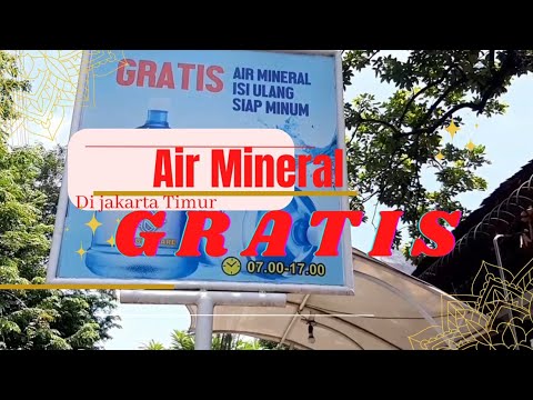 Ada air minum mineral GRATIS di Jakarta, bebas ambil sepuasnya... air selalu tersedia
