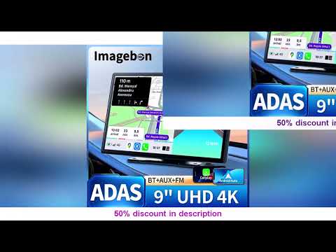 Why Everyone’s Talking About This Product! Imagebon 9" 4K ADAS Wireless Dash Cam with CarPlay & A