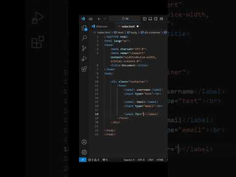 Html form with submit button #viral #shorts #html #javascript #code
