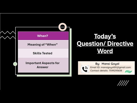 Decoding Question Words || Part 4 || Meaning of When?