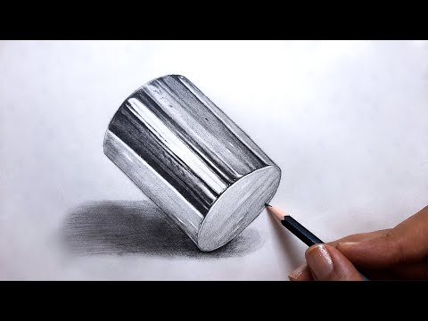 How To Draw Realistic Metal Texture Using Graphit Pencils