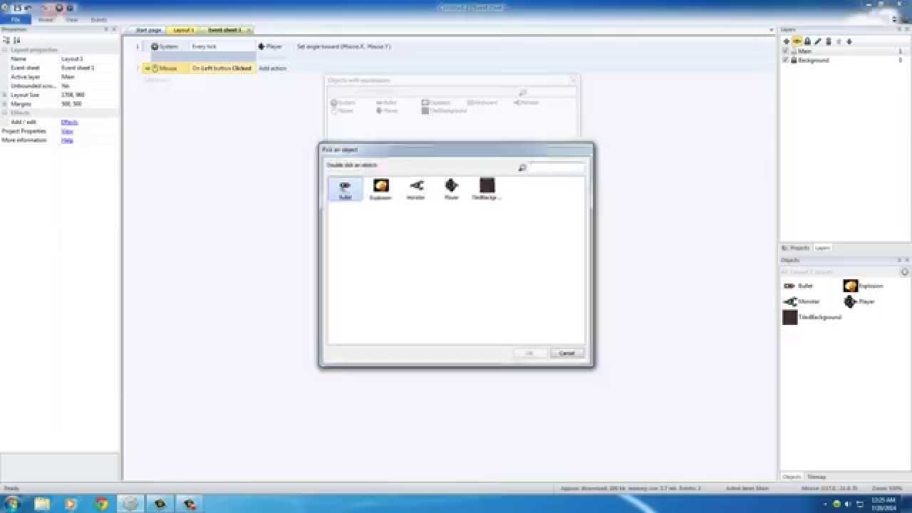 Game Development w/ Construct 2 Tutorial - 8 - Shooting Bullets