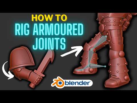 How to rig armoured joints in Blender