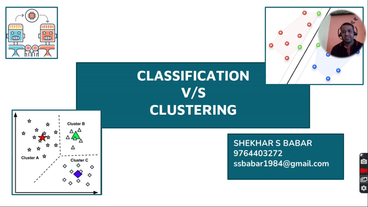 #MachineLearning #clustering vs classification concept CLUSTERING vs CLASSIFICATION