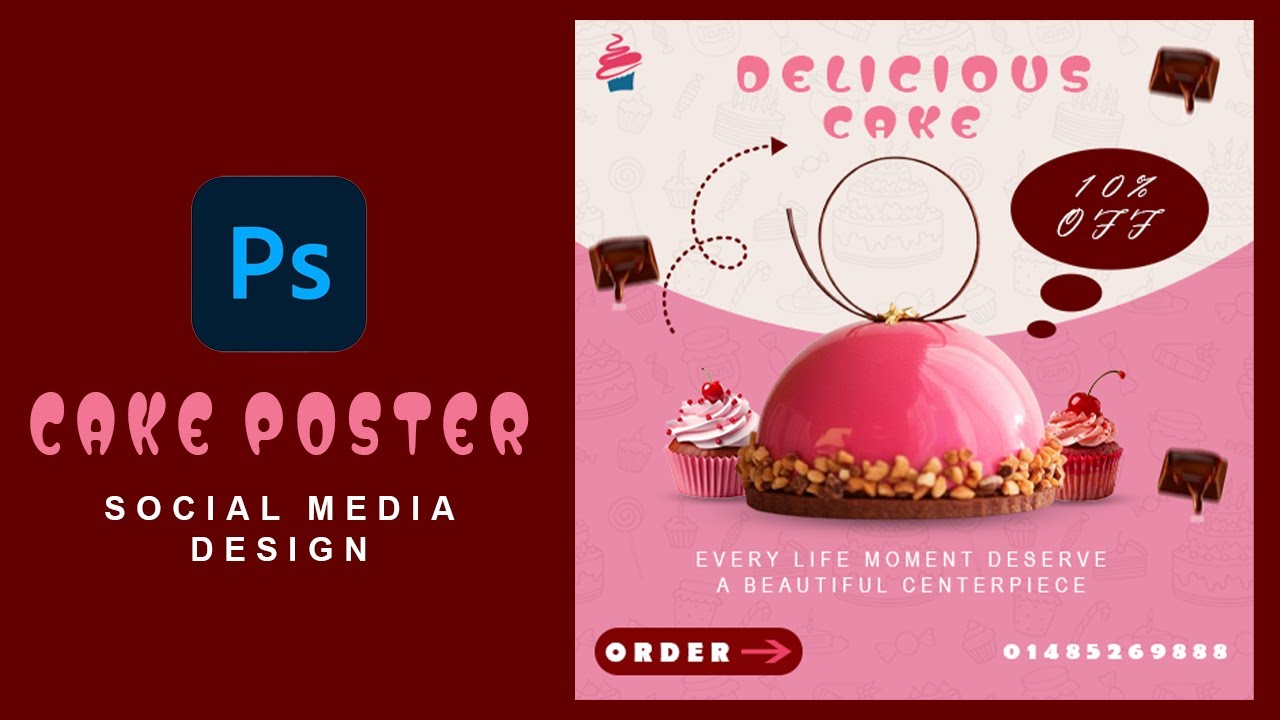 Photoshop Design Project: Create This Cake Poster