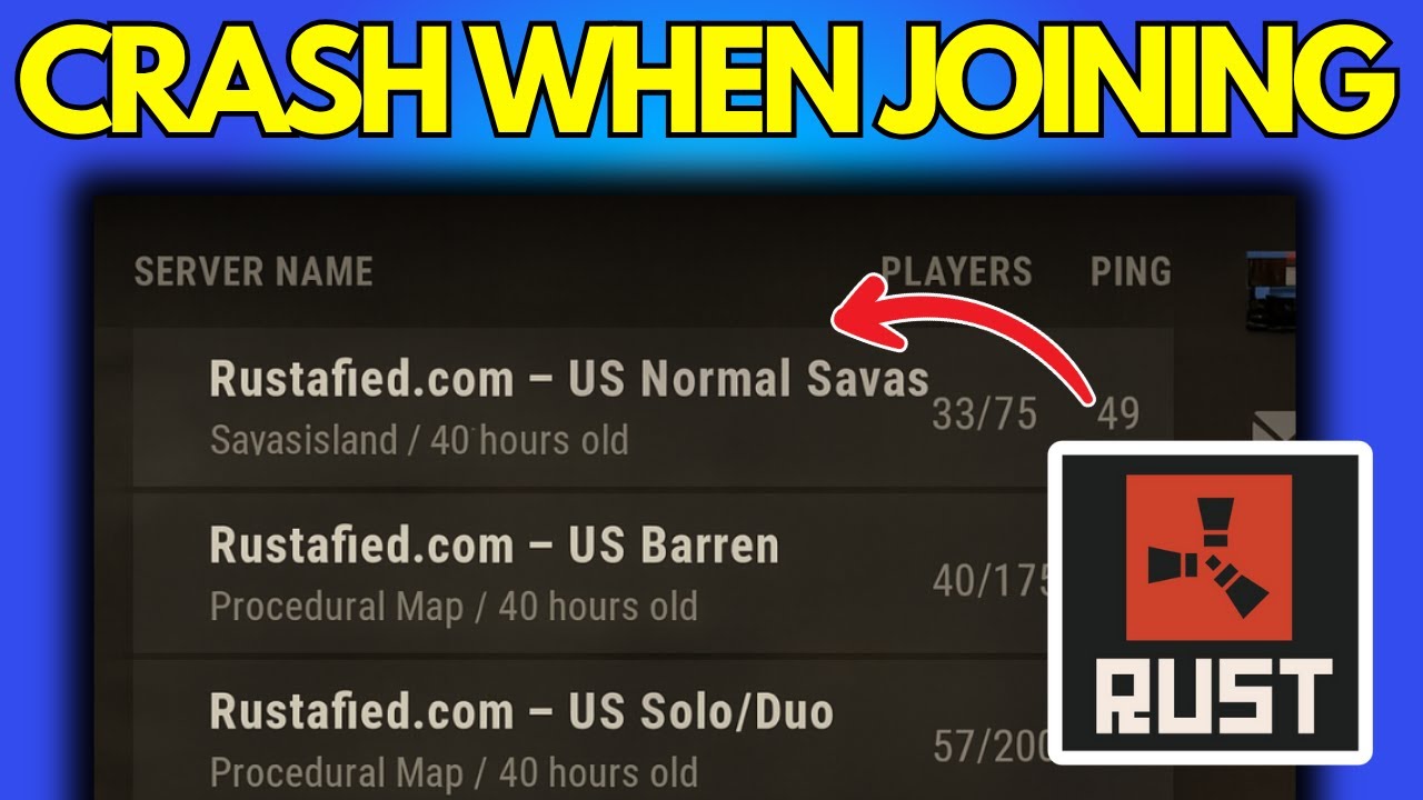 Fix Rust Crashing When Joining Server (2025)