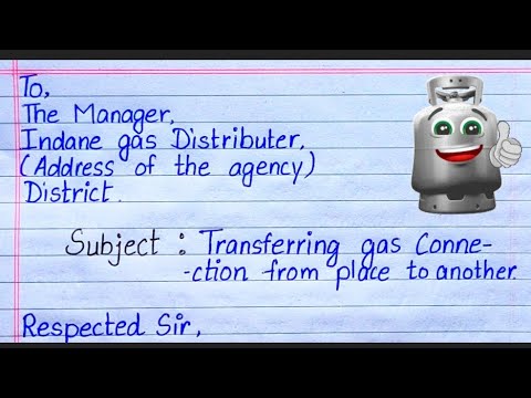 Application for gas transfer || application for gas transfer from one place to another