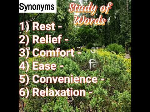 Study of words - Relief / Rest Relaxation comfort English words #reliefmeaning #comfort #salimsir