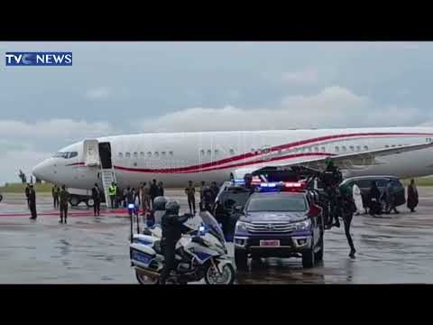 President Tinubu Arrives in Benue State