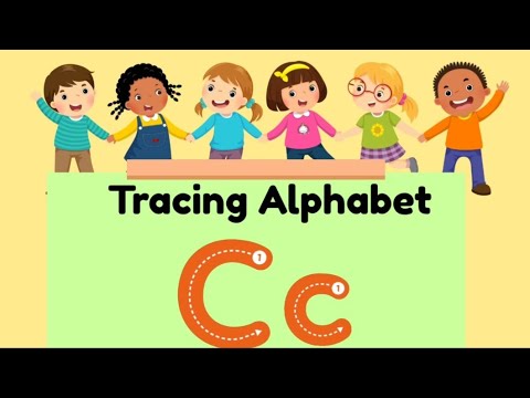 Tracing the uppercase and lowercase alphabet C & c || Letter C & cTracing video | kids learning