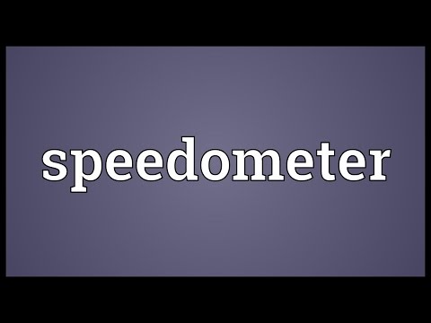 Speedometer Meaning