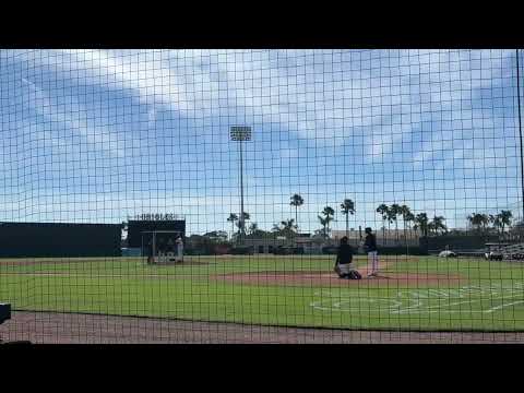 Tomoyuki Sugano vs. Enrique Bradfield Jr. Live Batting Practice with Orioles! (2025 Spring Training)