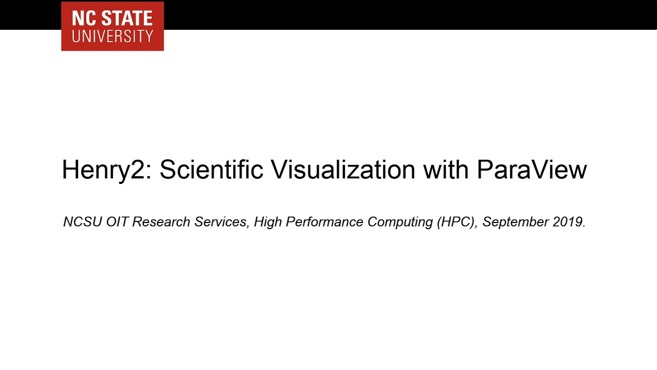Henry2:  Scientific Visualization with ParaView