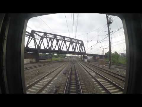 Amtrak Train 172 - Newark Airport to Newark Penn Rear View (GoPro)