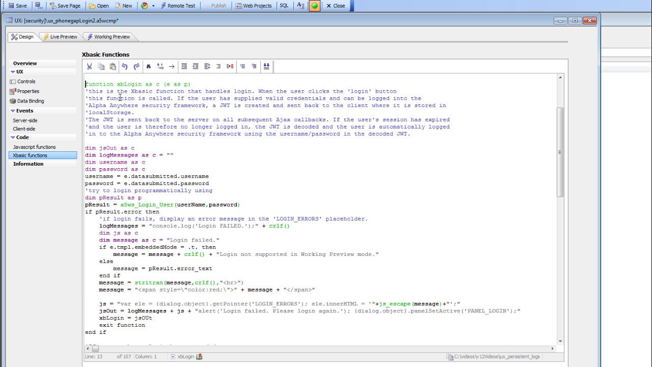 AA UX Persistent Login Part 1 to 6