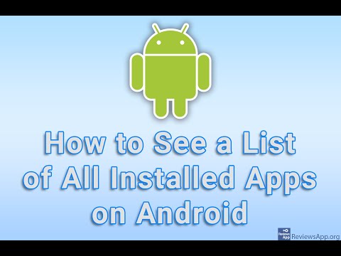 How to See a List of All Installed Apps on Android
