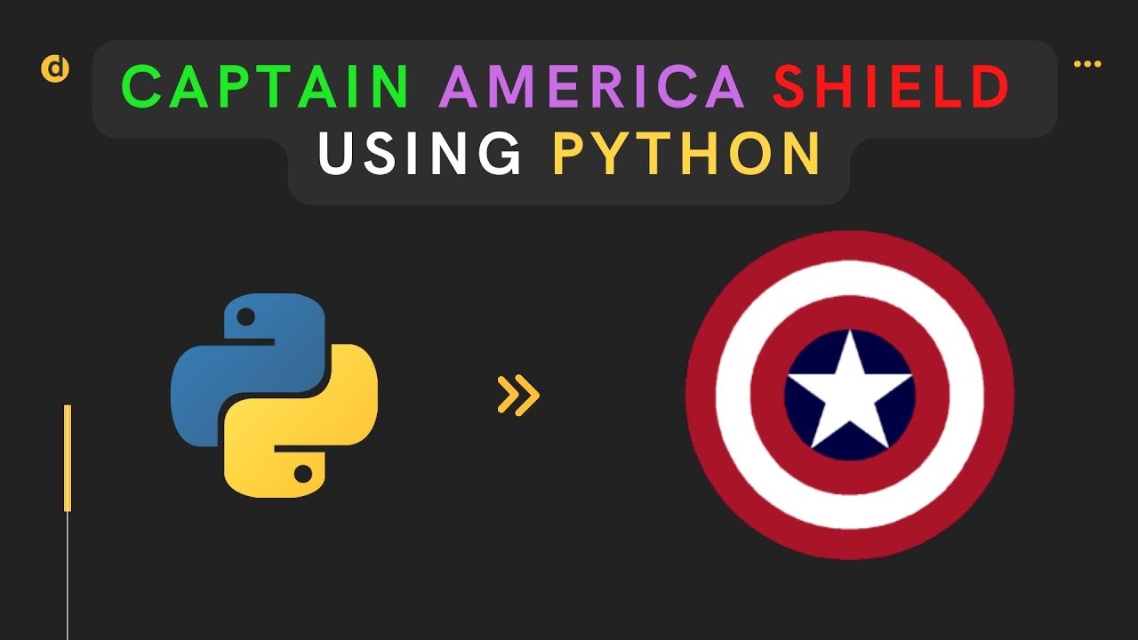 Python Project - Make Captain America Shield using Python | Python Projects