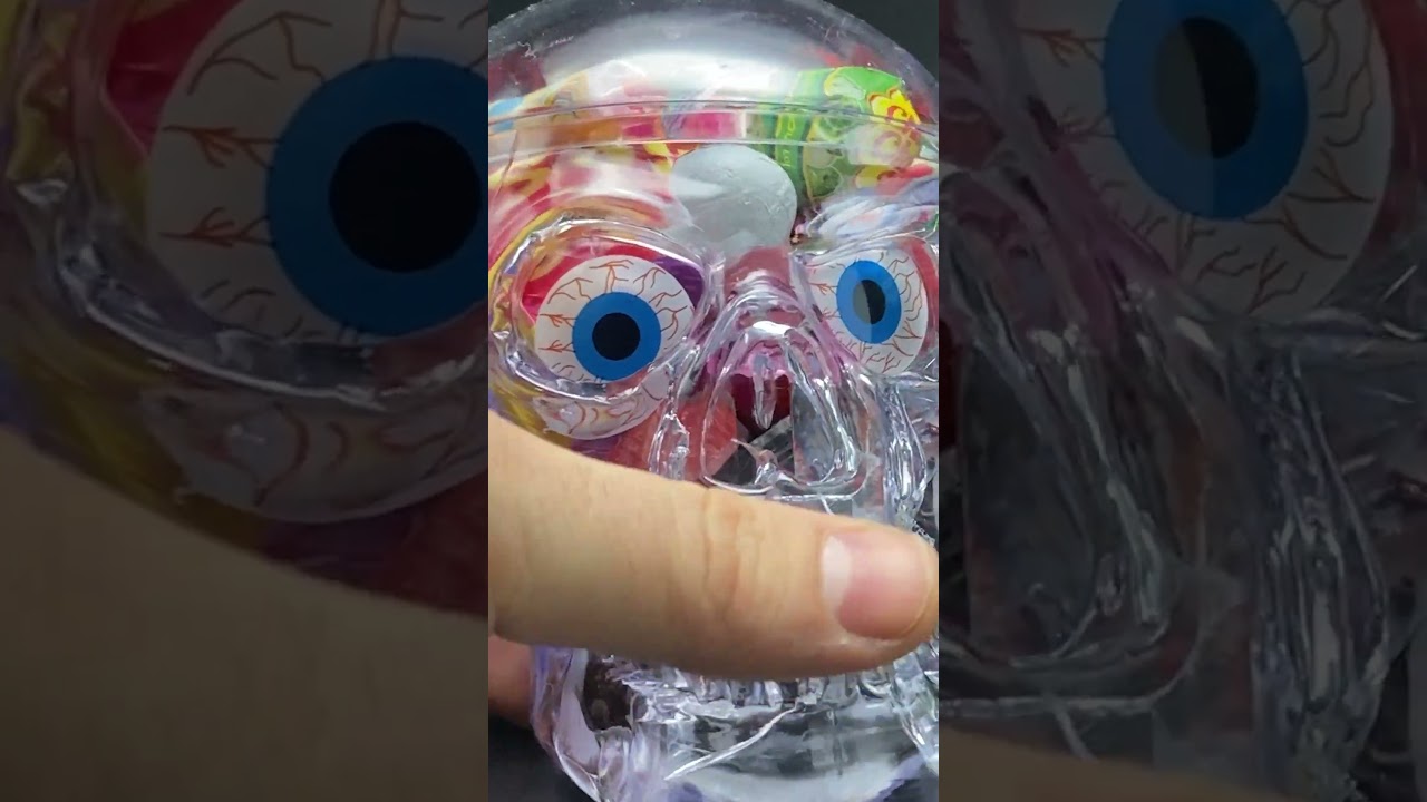 Halloween candy transparent skull #halloween #sweets #shorts