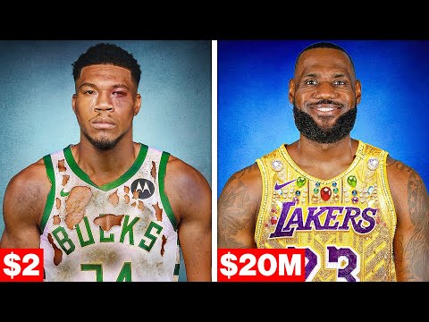 $2 VS $20,000,000 Jerseys NBA Players Wore