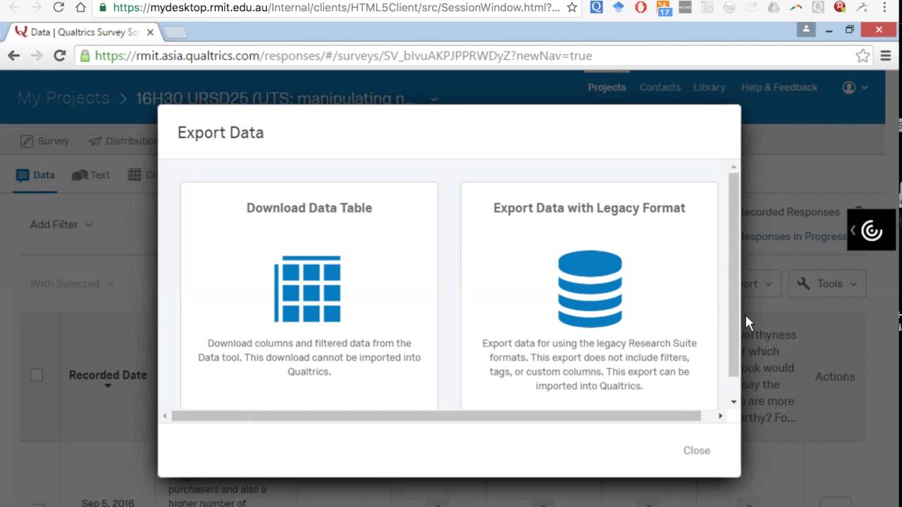 How to export Qualtrics data to SPSS