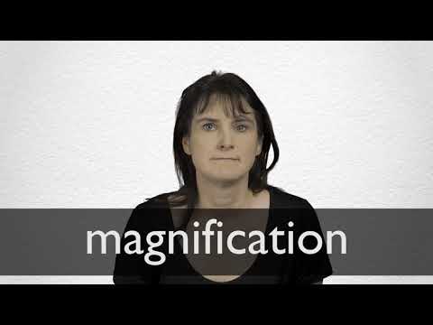 How to pronounce MAGNIFICATION in British English
