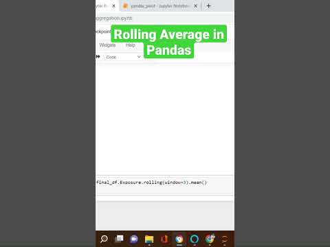 Rolling Average is #PANDAS #datascience #python #dataanalytics