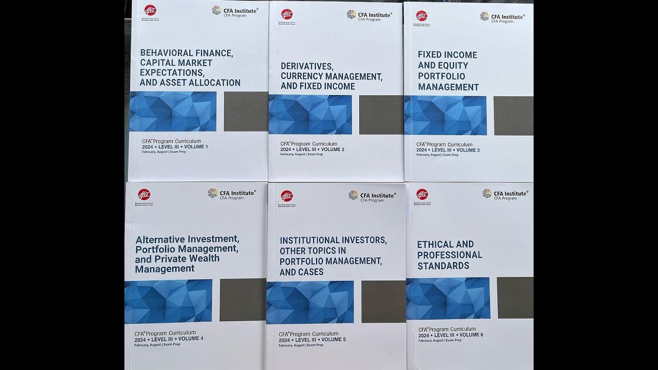CFA Level 3 set of books 2024 Unboxing Video
