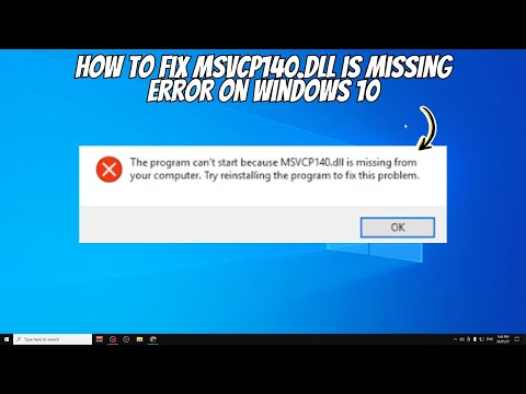 How to Fix MSVCP140.dll Missing Error in Windows 11,10, 8, 7 (2 Fixes Methods)