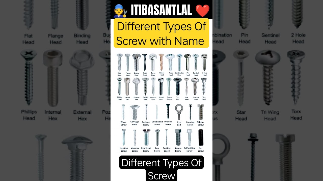 Different Types Of Screw