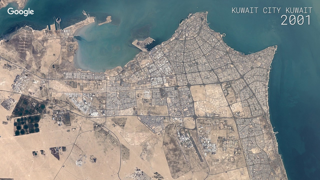 Google Timelapse: Kuwait City, Kuwait