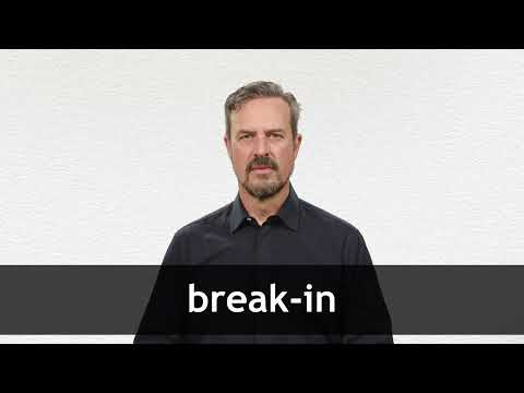 BREAK IN 释义 | 柯林斯英语词典