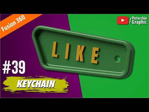 🗝️ #39 Keychain | Fusion 360 | Pistacchio Graphic・Free STL File for ・Cults