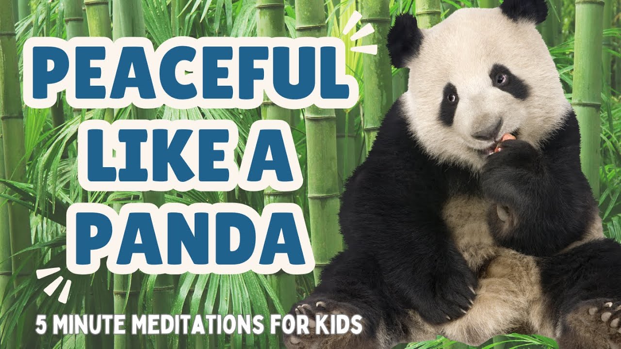 Peaceful Like a Panda- Mindfulness For Kids || 5 Minute Meditation For Kids to Calm Down