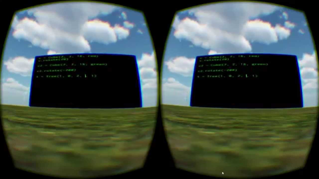 Virtual Reality Programming in Real-Time with Python