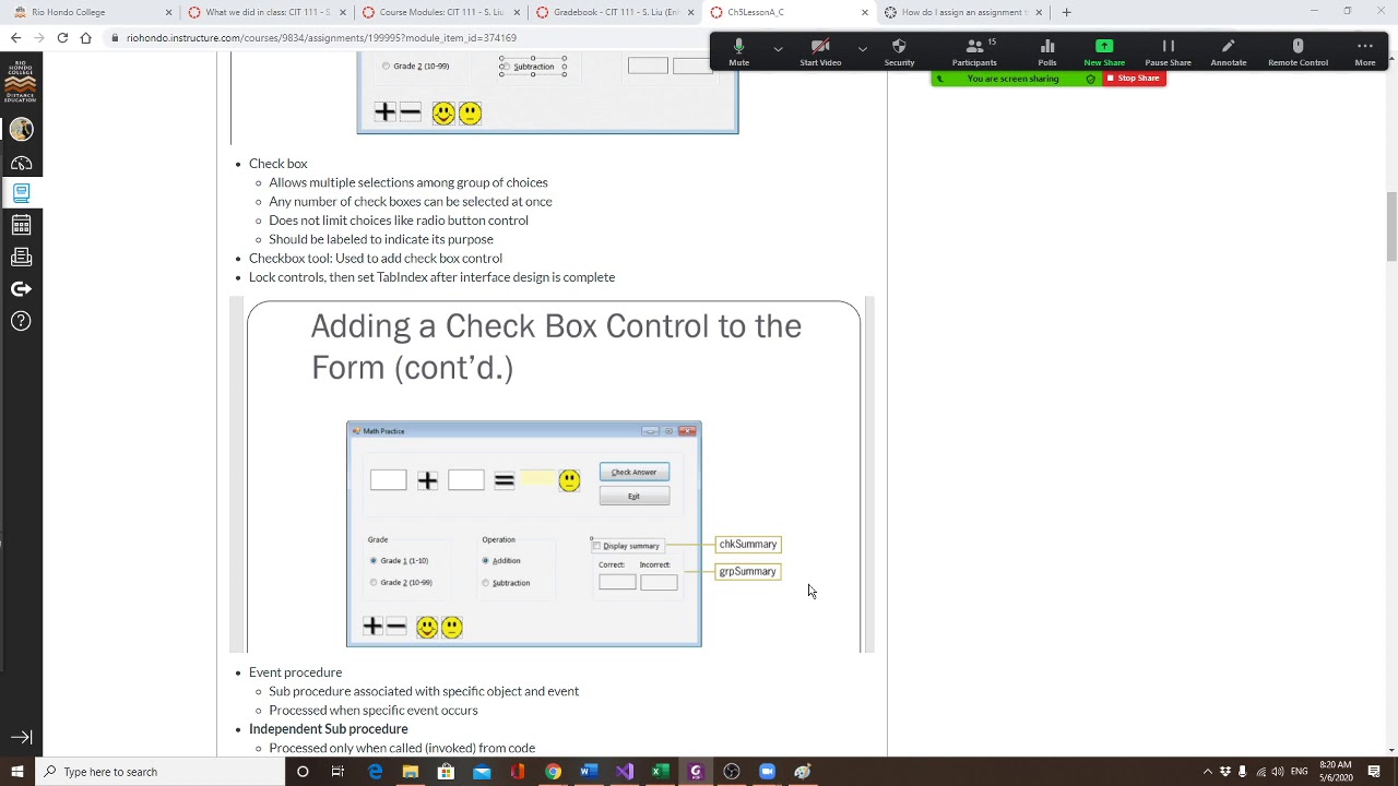 visual Basic  Create a Math Practice Application 1/4 Concept