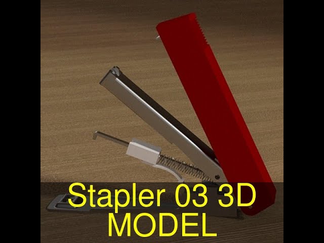 Stapler 03 3D Model - FlatPyramid