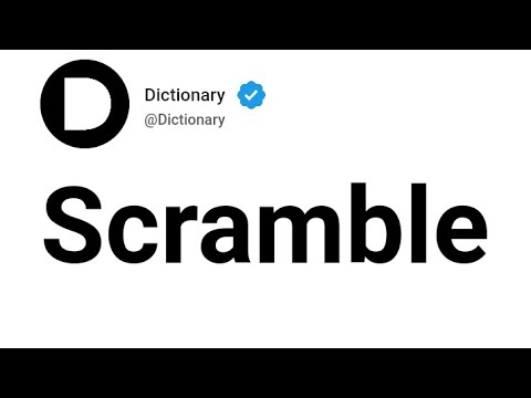 Scramble Meaning In English