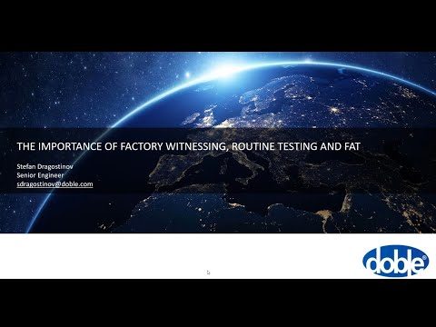 The Importance of Factory Witnessing, Routine Testing, and FAT webinar