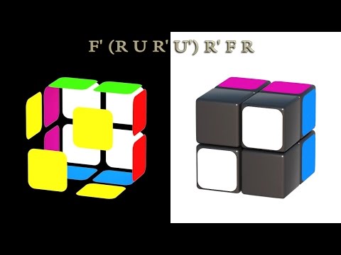Solving Rubik's cube 2x2x2: II step (7/7)