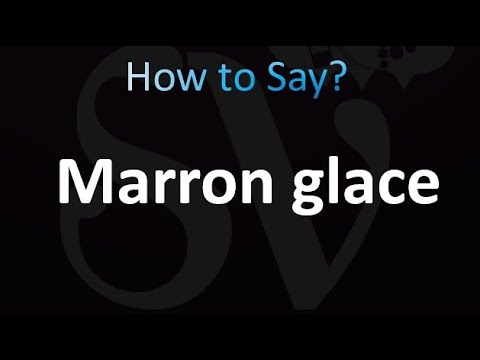 How to Pronounce Marron glace (French)
