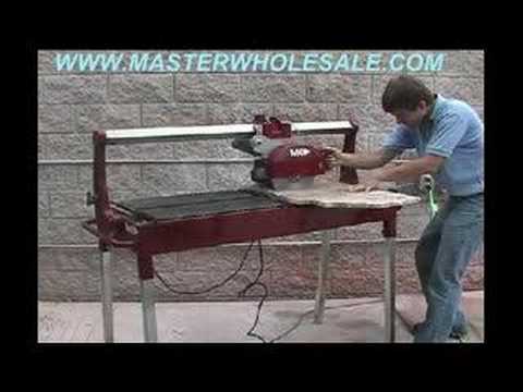 MK-212 Rail Saw for Stone and Tile - Demonstration Video