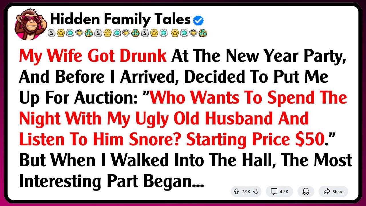 My Wife Got Drunk At The New Year Party, And Before I Arrived, Decided To Put Me Up For...