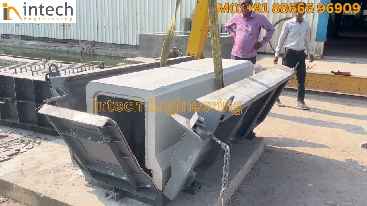 Precast U Drain casting operating Process -Intech Engineering