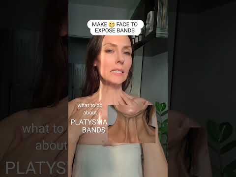 Unlock Youthful Beauty: Natural Face Massage Technique to Target Platysma Bands in the Neck #shorts