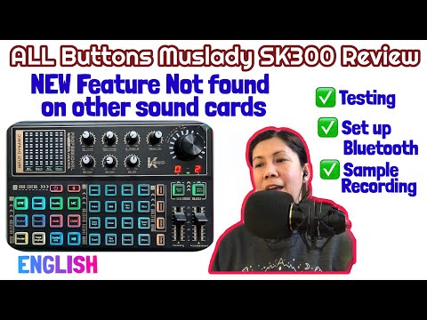 Muslady SK300 Review, Testing ALL the Buttons and Recording Set Up & sample