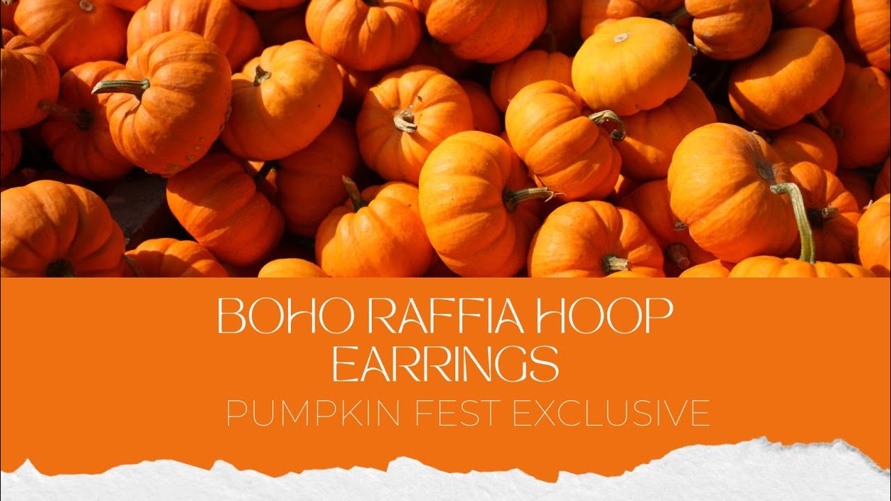 Item #8 - Boho Raffia Hoop Earrings - Fit Video