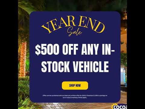 Year End Sales happening NOW at Cocoa Ford!