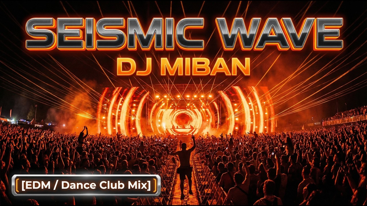 Seismic Wave - DJ MIBAN 🎧 [EDM / Dance Club Mix] (Official Lyric Video) 🌋🔥