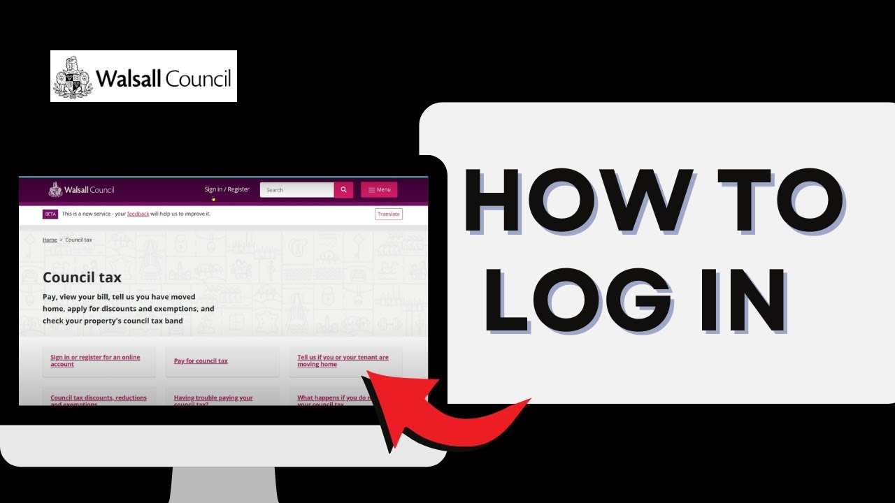 How to Login to your Walsall Council Tax Account? Sign in to Walsall Council Tax Account on PC 2024