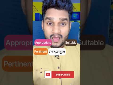Synonyms of the word “appropriate” #synonyms #vocabulary #ytshorts #ssc #ssccgl #sscchsl #ssb #ssc